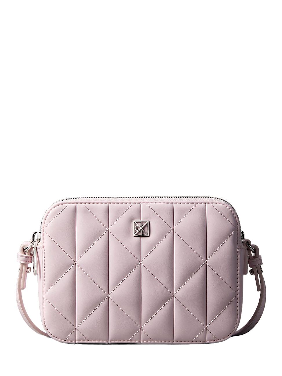 CALVIN KLEIN Quilted Emblem Logo Camera Bag
